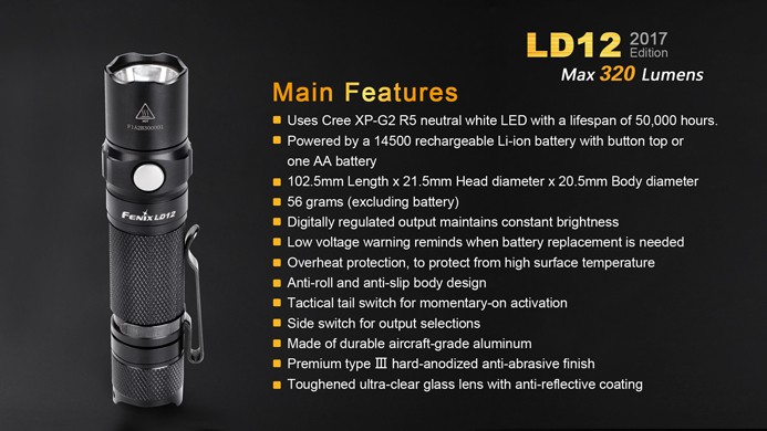 Fenix - LD 12 | Extreme Flashlights | OPA Extreme